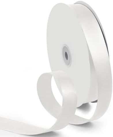 Amazon.com: SWTOOL 1" Solid Satin Ribbon 50 Yards Roll for Wedding ...