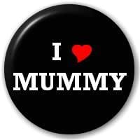 Amazon.com: i love mummy (Heart)" 25mm Pin Lapel Button Badge ...
