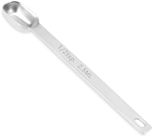 1/2 Teaspoon Stainless Steel Single Measuring Spoon 2.5 ml Teaspoon ...