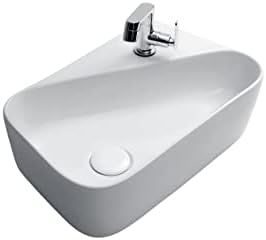 JAQUAR CONTINENTAL Series Wall Mounted WASH BASIN (White) With Faucet ...