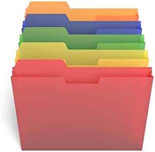 Amazon.com : TRU RED Plastic File Pockets, Letter Size, Assorted Colors ...