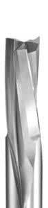 3 Flute Low Helix Downcut Finisher, 1/2 Dia, 1-3/4 Cut Length, 1/2 ...