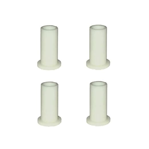 Plastic Insert for Caster, White, Set of 4, for Rubbermaid Commercial ...