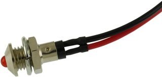 BIVAR MPC3RDW12.0 PANEL MOUNT INDICATOR, LED, 5.943MM, RED, 2.1V ...