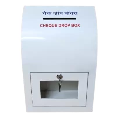 Lavicraft Heavy Gauge Metal Cheque Drop Box with (Bilingual Sticker ...