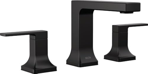 Moen Two Handle Widespread Contemporary Modern Matte Black Bathroom ...