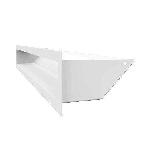 KRATKI Air Ventilation Grille, Warm Air Grille, 9 x 60 cm, White ...