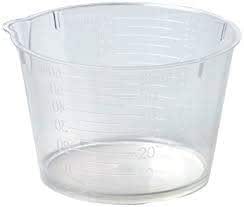 Medicine Measure Pot 60ml x 50. Polythene. Autoclavable. : Amazon.co.uk ...