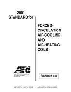 ARI 410-2001 Forced-Circulation Air-Cooling and Air-Heating Coils: ARI ...