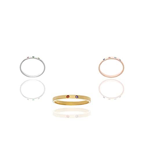 Amazon.com: Girls Ring • Kids Birthstones Ring • Dainty Ring • Custom ...