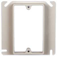 ALLIED MOULDED ALM 9345 1G 4-IN SQ PLASTER R: Electrical Boxes: Amazon ...
