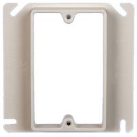 ALLIED MOULDED ALM 9345 1G 4-IN SQ PLASTER R: Electrical Boxes: Amazon ...