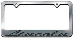 Amazon.com: Lincoln License Plate Frame Chrome : Automotive