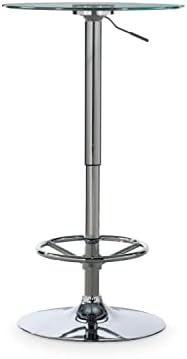 Amazon.com: Powell Furniture Linon Jolie Metal and Glass Pub Table in ...