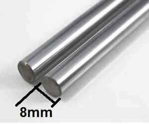 4pcs Steel Smooth Rod 8mm OD 500mm (0.5 mtr) Long for Machines DIY ...