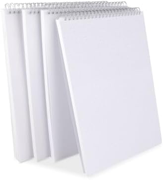 UIRIO 4 Pack Top Coil Spiral Dotted Notebook - A5, 5.5x8 Inches 100 GSM ...