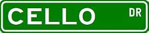 Amazon.com: CELLO Street Sign ~ Custom Aluminum Street Signs : Home ...