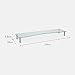 VonHaus Glass Monitor Stand for Desks, Height Adjustable Dual Monitor ...