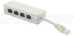 Amazon.com: L-com PMOD Series ISDN Splitter and Cable 5 RJ45 (8x8 ...