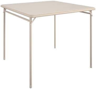 Amazon.com: 5566 34 Inch Square Plastic Folding Table, Indoor Outdoor ...