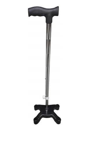 Gumpi 4 Leg Walking Stick Height Adjustable Cane quadripod Sticks for ...