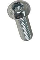 M16-2 x 30mm Button Head Socket Cap Screw Steel Class 10.9 ZINC Plated | Class 10.9 | DIN 7380 ...