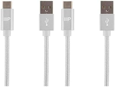 Amazon.com: Monoprice USB 2.0 Type-C to Type-A Charge and Sync Nylon ...