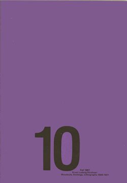 Alice Adam 10, Fall 1987; Ernst Ludwig Kirchner: Woodcuts, Etchings ...