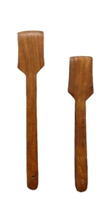 Buy Dutic Essentials Handmade Wooden Flat Ladles/Flap/Palta/Spatula ...