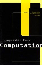 Buy Linguistic Form & Its Computation (Studies in Computational ...