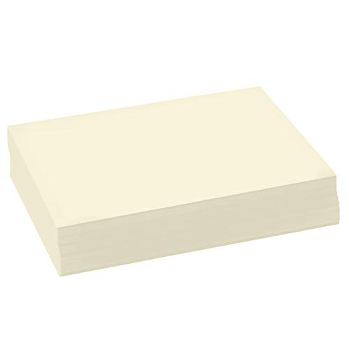 Amazon.com : Cream (Natural) Half Letter Size Paper – Great for ...