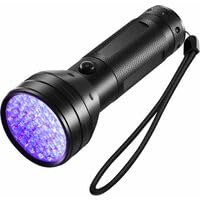51 LED UV Ultra Violet Torch Light/Flashlight UV Torch 395-400nm, Black ...