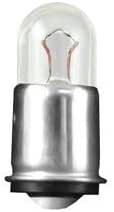 Clear 28V Mini Flanged Base .04 Amp T1 Miniature Bulb (#387) - Amazon.com