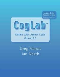 CogLab Online Version 2.0 (with Printed Access Card) 4th (forth ...