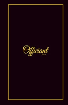 Officiant Book: Ceremony Planner and Script Holder – Officiant Gift ...