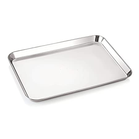 ETHYFARM Stainless Steel Serving Tray - Classy and Stylish Tray for ...