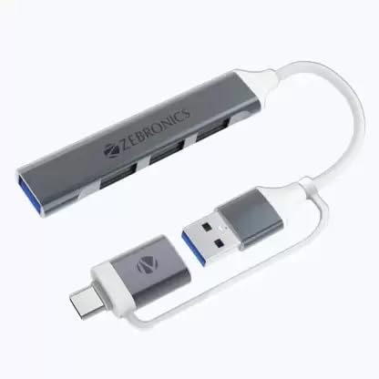ZEBRONICS ZEB-TA200UC 2-in-1 Connector (USB/Type-C) USB 3.0 : 1 Port ...