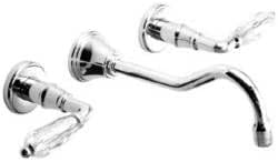 Jado 853/178/150 Victorian Two-Handle Wall Mounted Faucet, Crystal ...