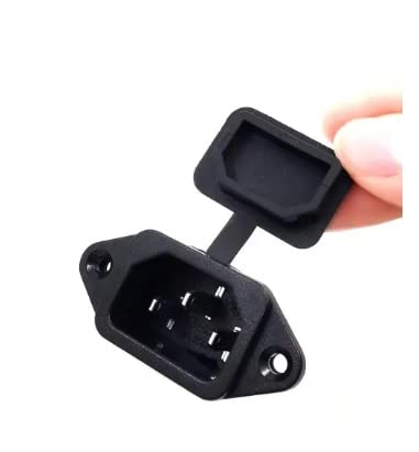 22 TECH 3 Pin Male Panel Mount C13 Plug Socket Adapter 250V DC/AC 10A ...