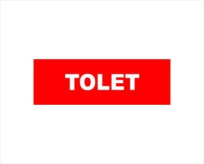 TOLET Sign Foam Board, Foam Board Fixed with Waterproof Sticker and ...