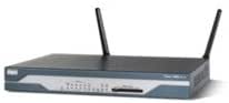 Cisco 1801W Integrated Services Router - Wireless router + 8-port ...