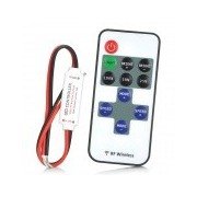 11-Key RF Wireless Remote Controller for Single Color LED Strip (1 x ...