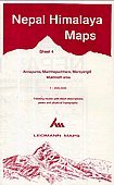 Annapurna, Machhapuchhare, Marsyangdi, Muktinath Area Trekking Map ...
