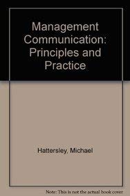 Buy Management Communication: Principles and Practice Book Online at ...