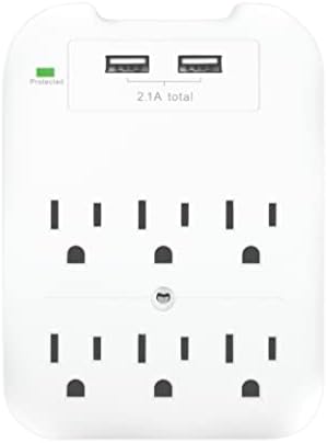 Amazon.com: Surge Protector with 4 USB Ports - Multi Outlet Extender ...