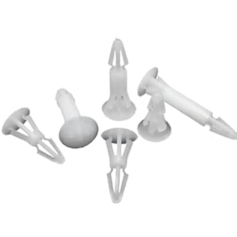 Amazon.com: Plastic Push in Rivets Fastener 500pc Nylon Plastic ...