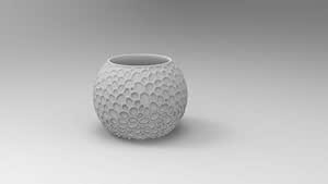 SLECT Fiberglass Golf Ball Shape Planter for Living Room, Office ...