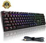 Mechanical Keyboard, E-Element RGB Backlit 104 Key Wired Gaming ...