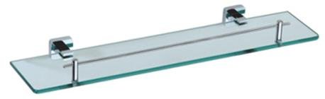 AKDANUM Chromium Plated Glass Shelf without Railing : Amazon.in: Home ...