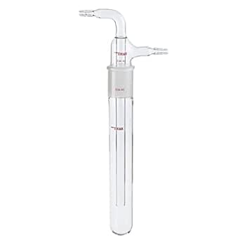 SHAUSE Glass Vacuum Cold Trap 2-Part Lab Gas Washing Bottle Solvent ...